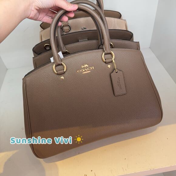 Coach | Bags | Nwt Coach Savannah Leather Carryall Satchel Bag Cal56 ...